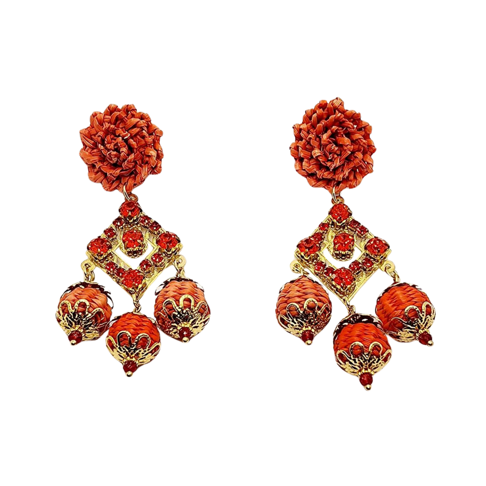 Red Genesis Earrings – Yama By His Grace